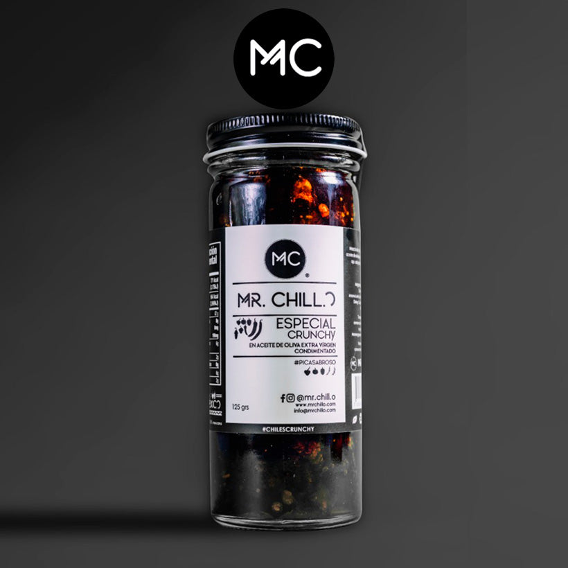 MIX DE CHILES CRUNCHY EN ACEITE DE OLIVA EXTRA VIRGEN – MR. CHILL.O
